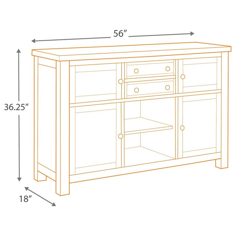 Signature Design by Ashley Moriville Dining Server in Grayish Brown ...