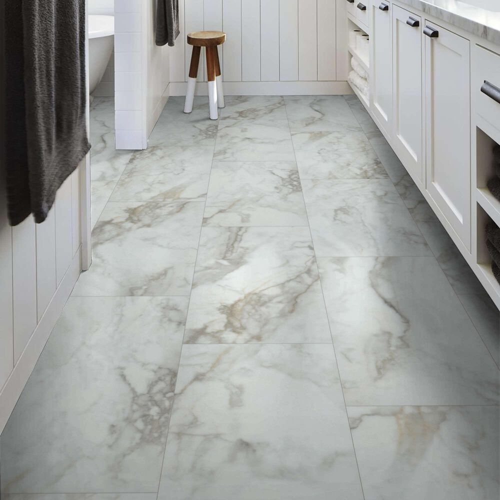 Shaw Paragon Tile Plus Calacatta 12" x 24" Luxury Vinyl Tile | Shop NFM