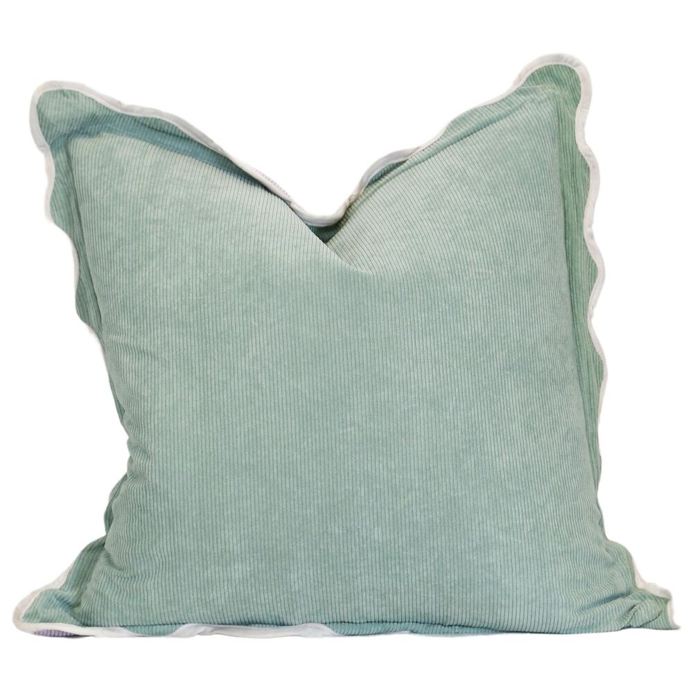 Flair Industries 22" Square Throw Pillow in Green | NFM