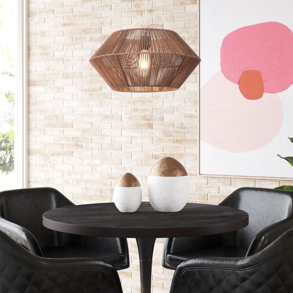 Zuo Modern Kendrick Ceiling Lamp in Brown | NFM
