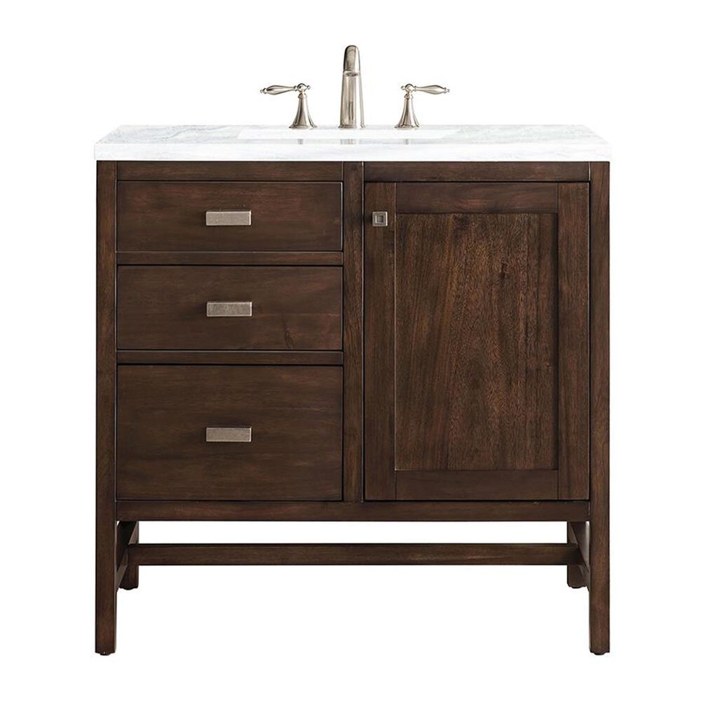 James Martin Addison 36" Single Vanity Cabinet in Mid Century Acacia ...