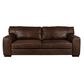 Softline 94" Leather Sofa in Madison Espresso | Shop NFM