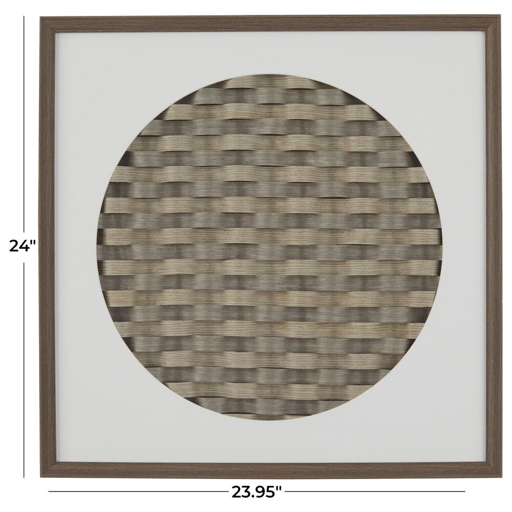 Maple and Jade 3D Weaved Shadowbox in Dark Brown | NFM