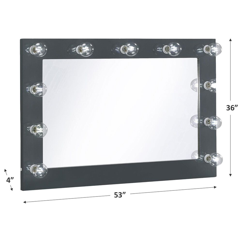 Pacific Landing Vanity Mirror in Grey High Gloss | NFM