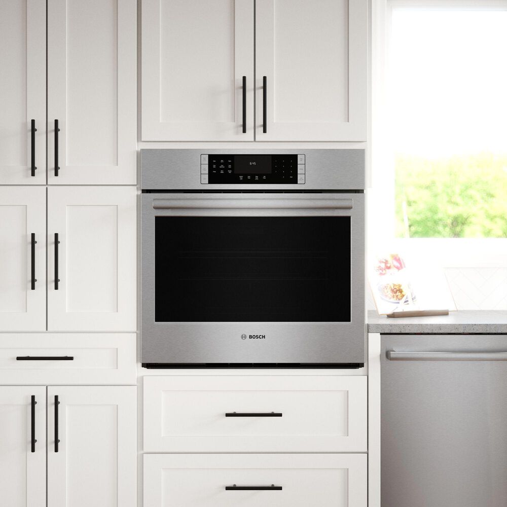 Bosch 800 Series 30" Built-In Single Electric Convection Wall Oven in Stainless Steel | Shop NFM