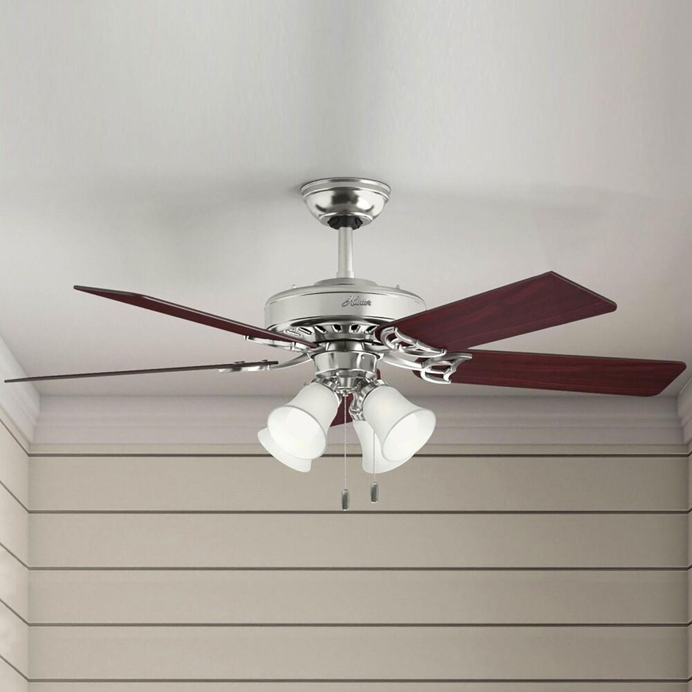 Hunter 52 Studio Series Brushed Nickel Ceiling Fan | Shelly Lighting