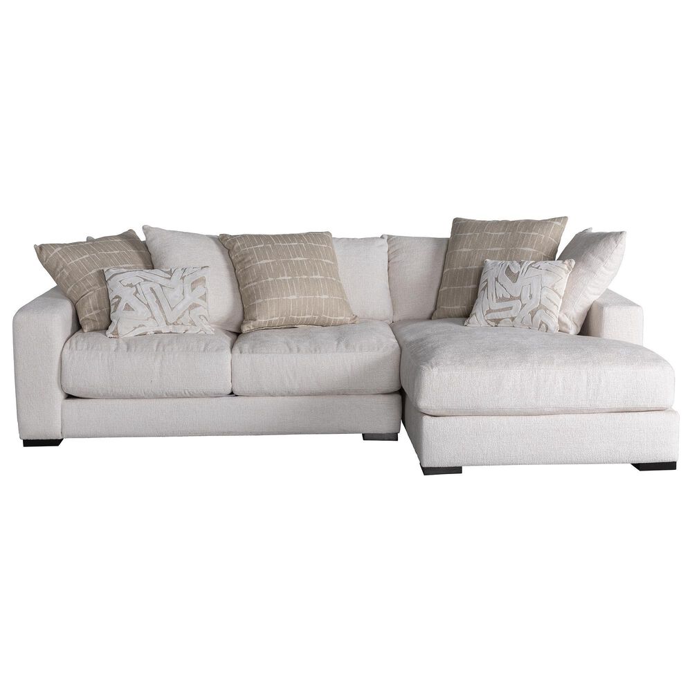 Jonathan Louis Lombardy 2-Piece Right Facing Sectional in Bungalow Snow ...