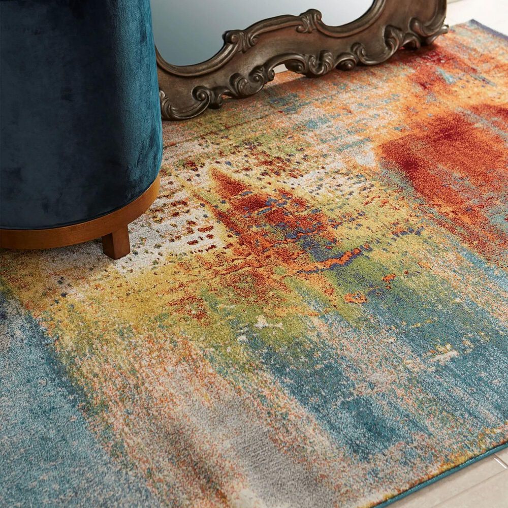Kas Oriental Rugs Illusions Luminous 9'10" x 13'2" Multicolor Area Rug ...