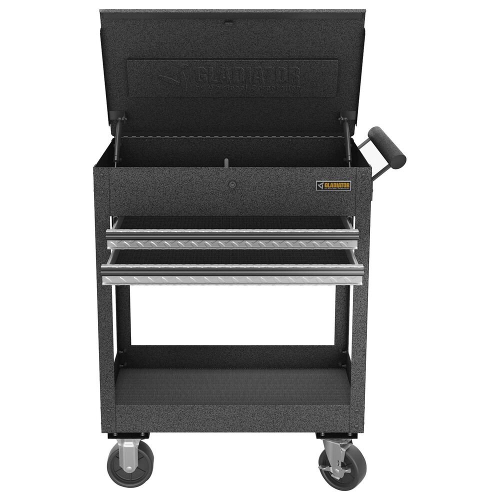 Gladiator 2-Drawer Utility Cart in Hammered Granite | NFM