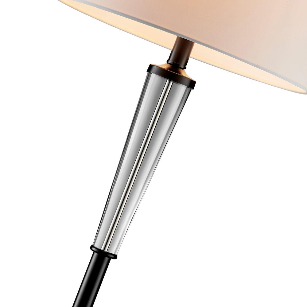 Lite Source Freida Table Lamp and Floor Lamp Set in Black (Set of 3 ...