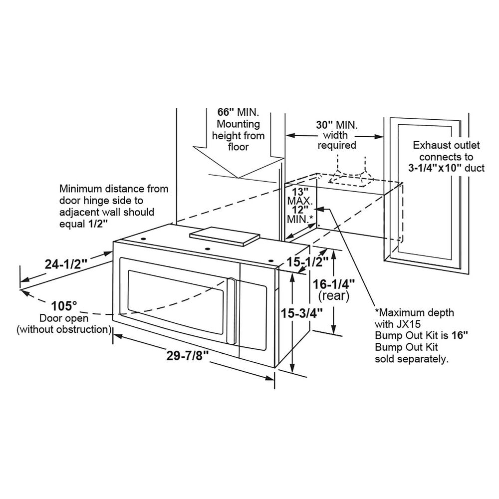 GE Profile Over-the-Range Oven with 120V Advantium Technology in ...