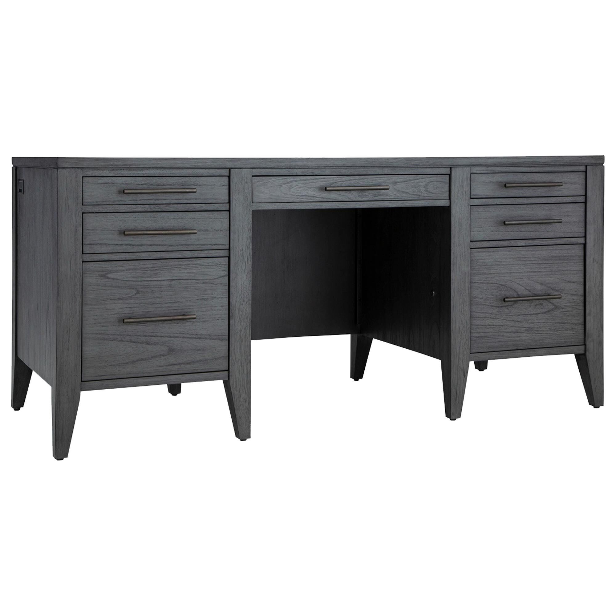 Riva Ridge Preston 66 Executive Desk in Urban Grey