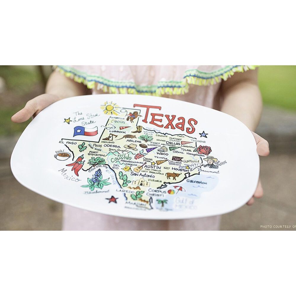 Other Texas Map Platter in White | Shop NFM