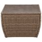 Signature Design by Ashley Sandy Bloom Patio Coffee Table in Brown ...