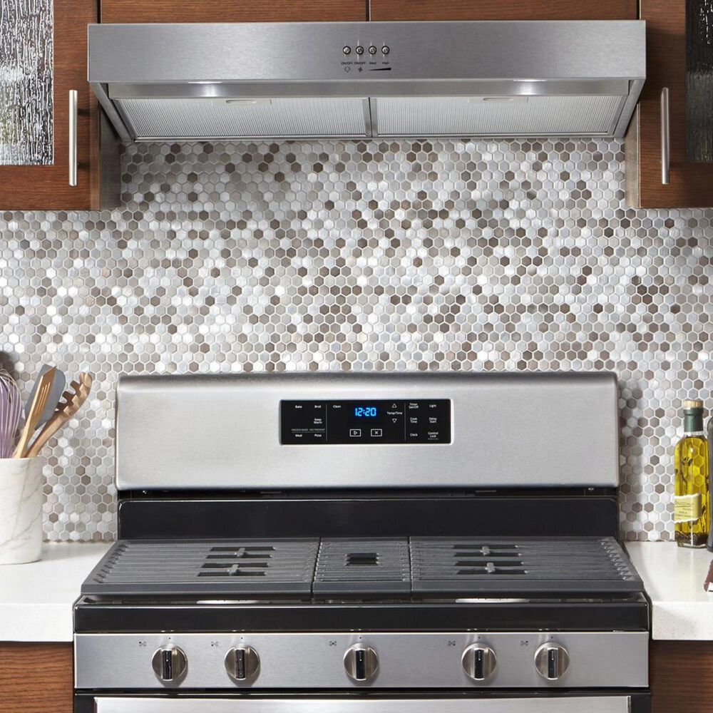 Whirlpool 30" Range Hood with Dishwasher-Safe in Stainless Steel ...