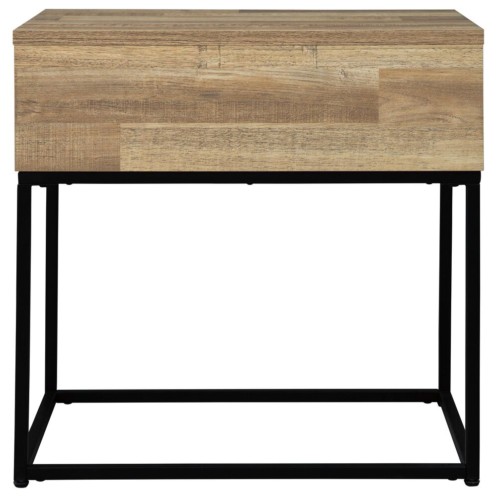 Ashley Gerdanet Rectangular End Table in Natural