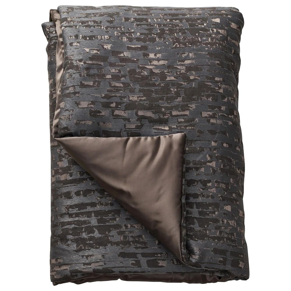 Ann Gish Delphi 96" x 50" Padded Throw in Steel | NFM
