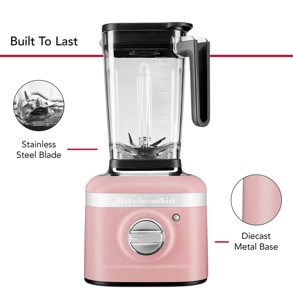 KitchenAid K400 Variable Speed Blender with Tamper in Matte Dried Rose ...