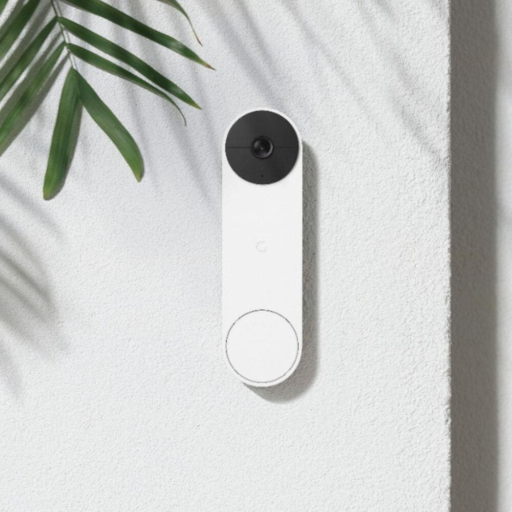 Google Nest Doorbell Battery in Snow | Nebraska Furniture Mart