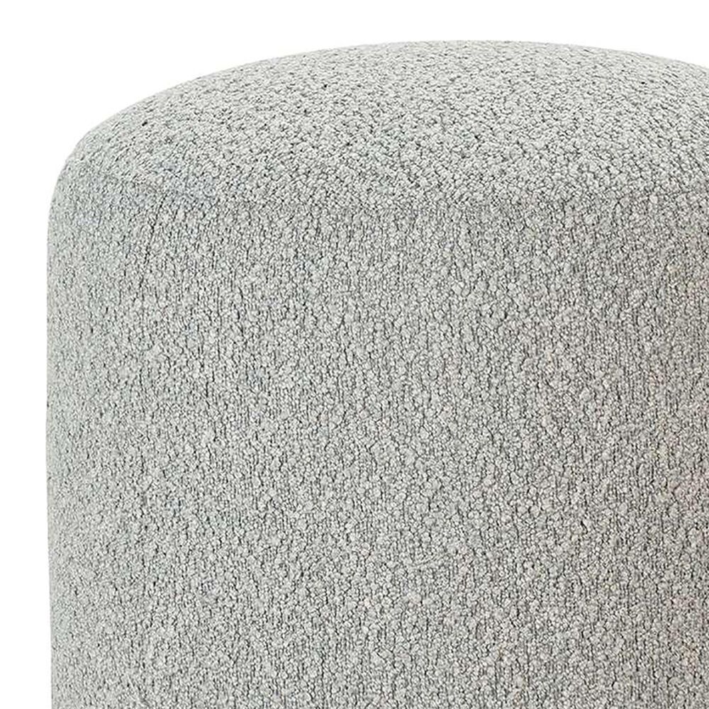 Rowe Furniture Cleo 17" Round Ottoman in Grey | NFM