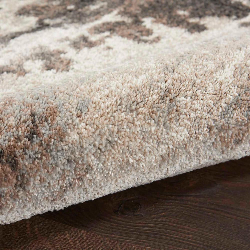 Nourison American Manor 7'10" x 9'10" Ivory, Mocha and Grey Area Rug | NFM