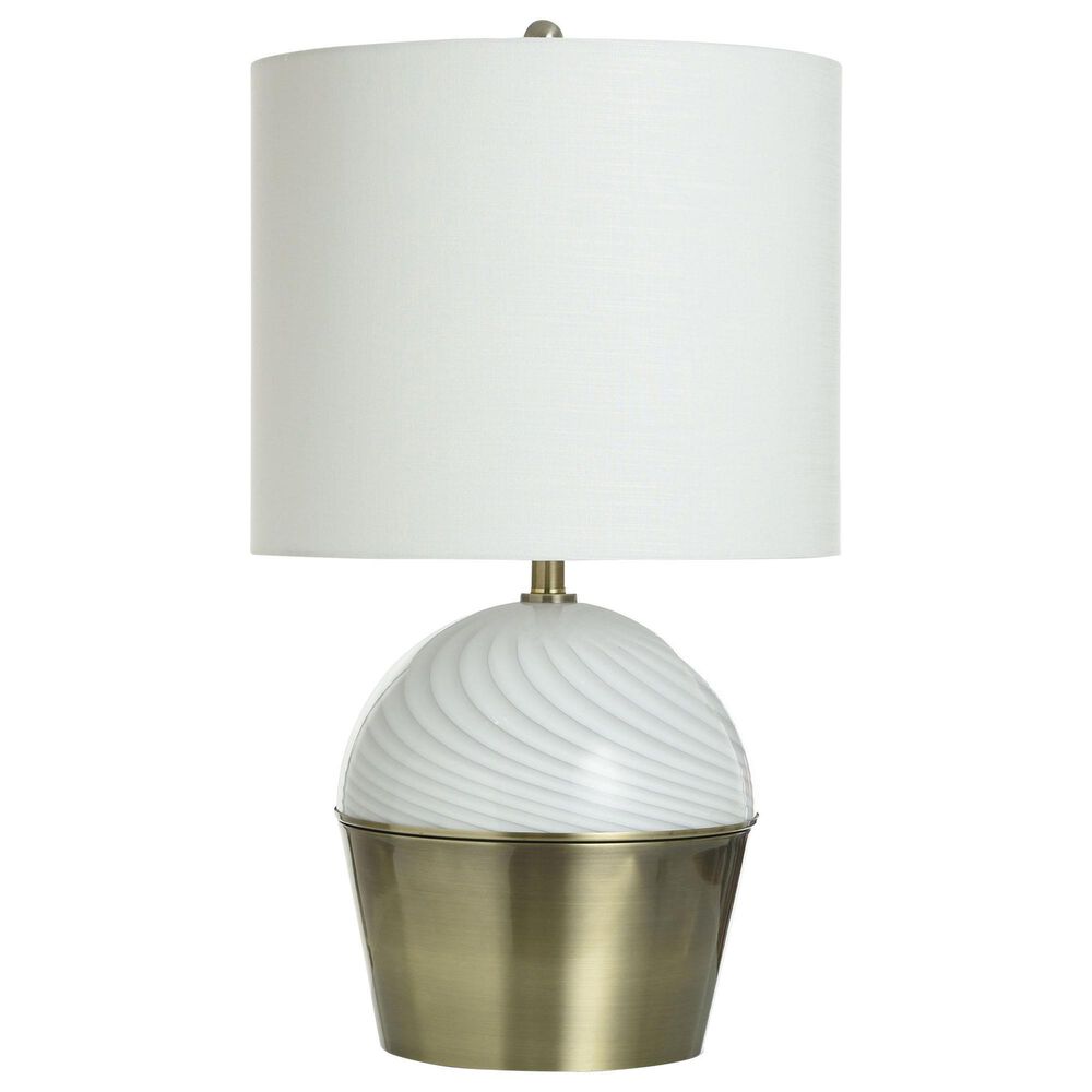 Flair Industries Nite Lite Table Lamp in Whipped Gold | Shop NFM