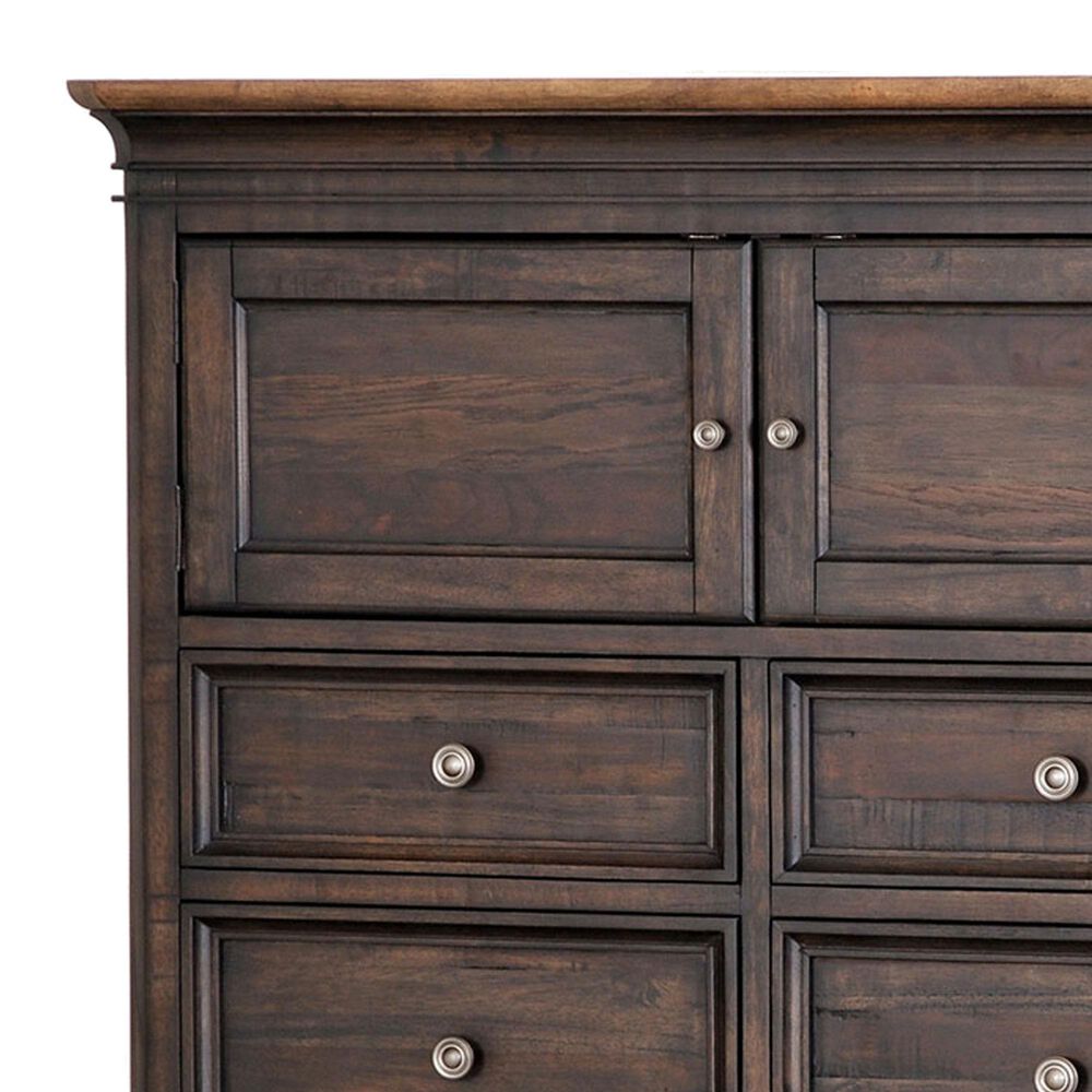 Napa Furniture Design Grand Louie 6-Drawer Dresser with 2-Door in Ebony ...