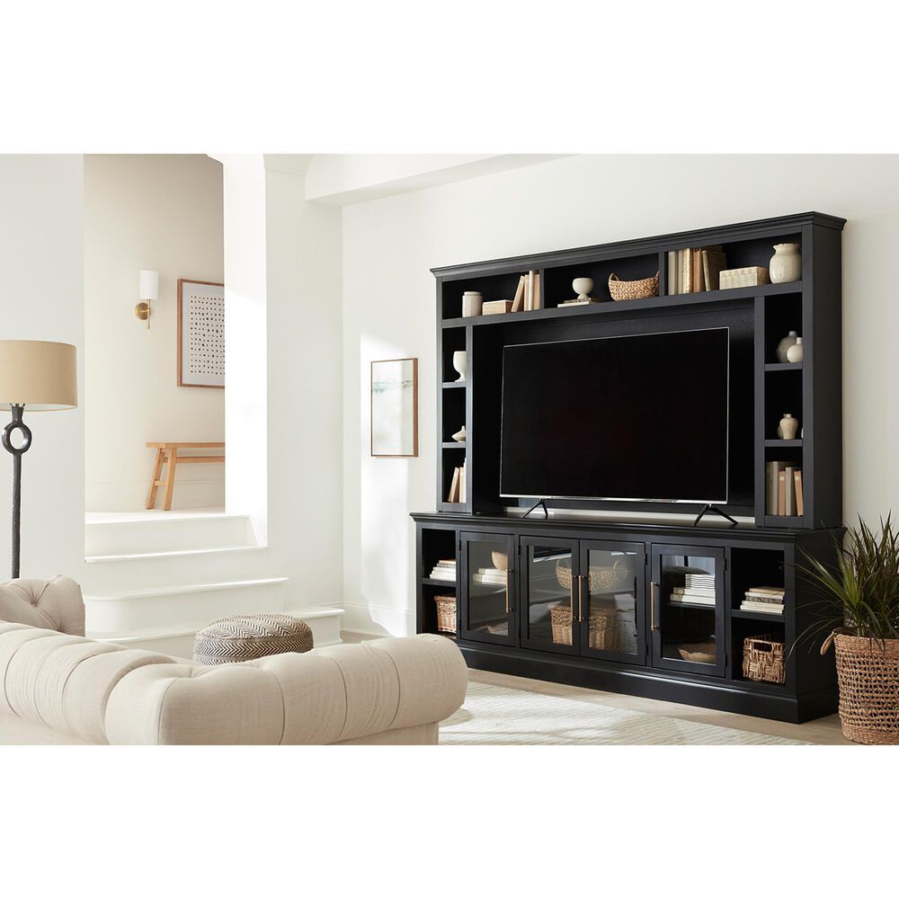 Riva Ridge Byron 98" Console and Hutch in Black | NFM