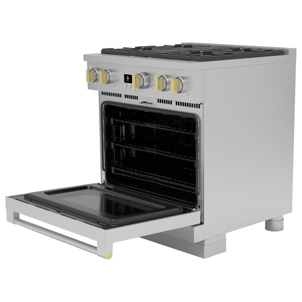 Monogram 30" Dual-Fuel Professional Range with 4 Burners in Stainless ...