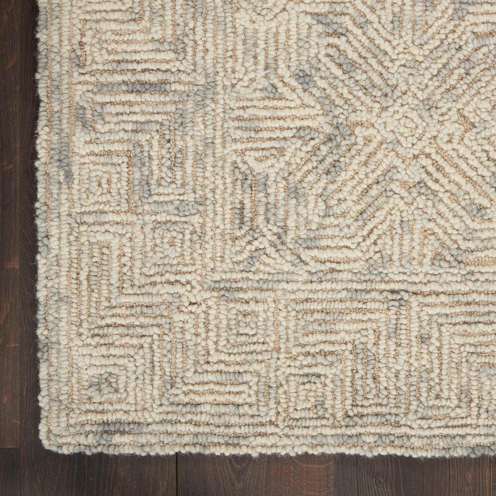 Nourison Colorado 3'9" x 5'9" Beige and Grey Area Rug | NFM