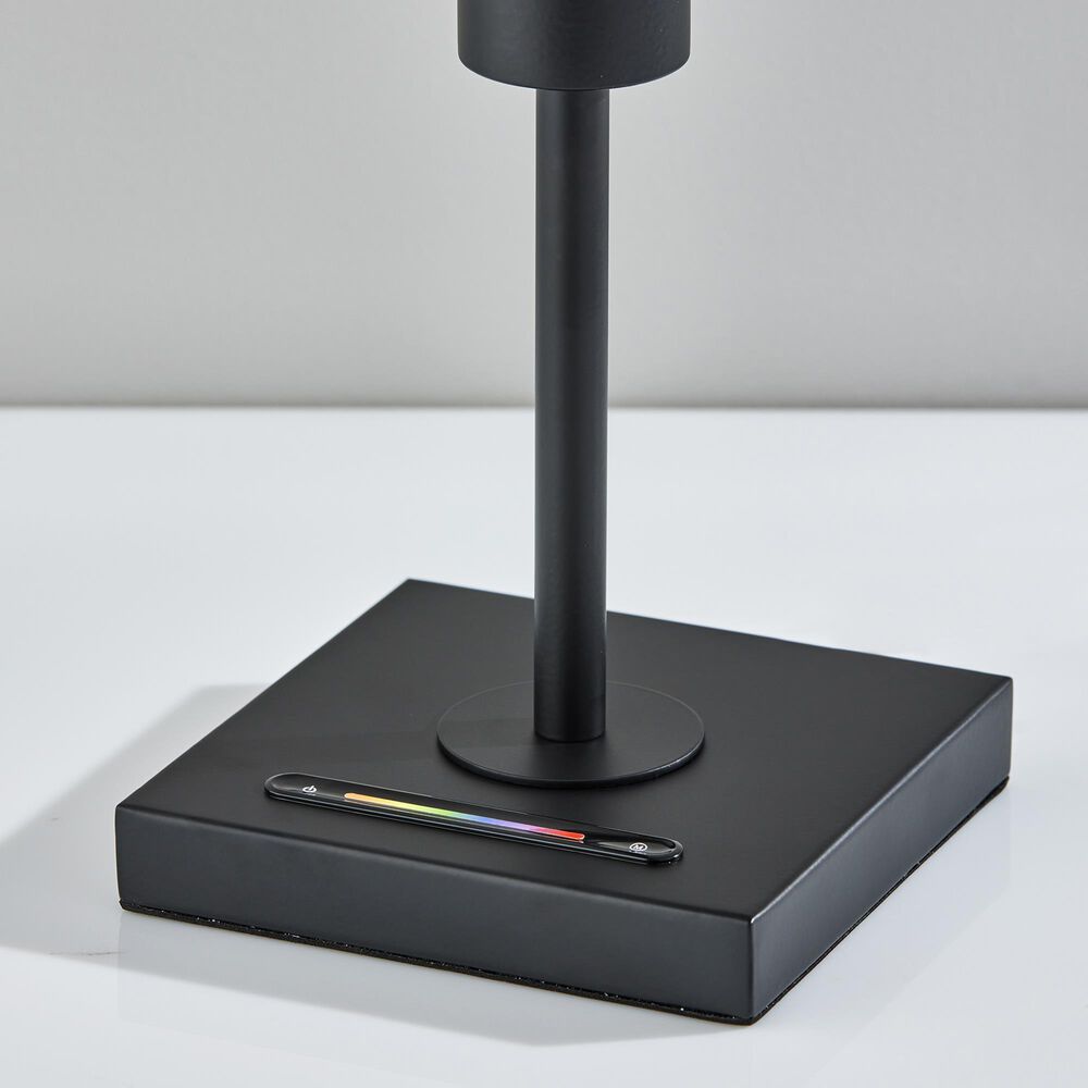 Adesso Collin LED Color Changing Table Lamp in Black | NFM