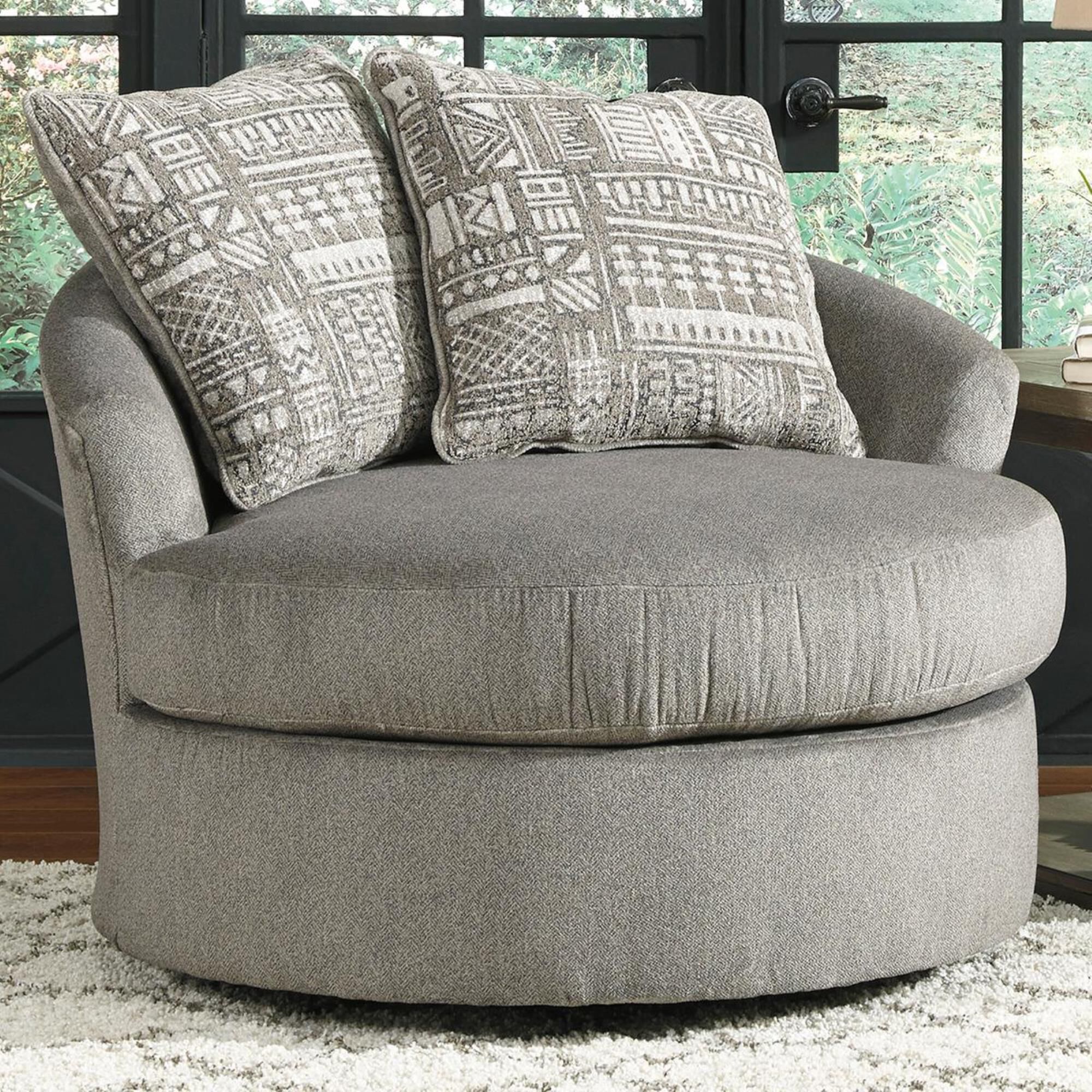Soletren ash swivel accent chair store