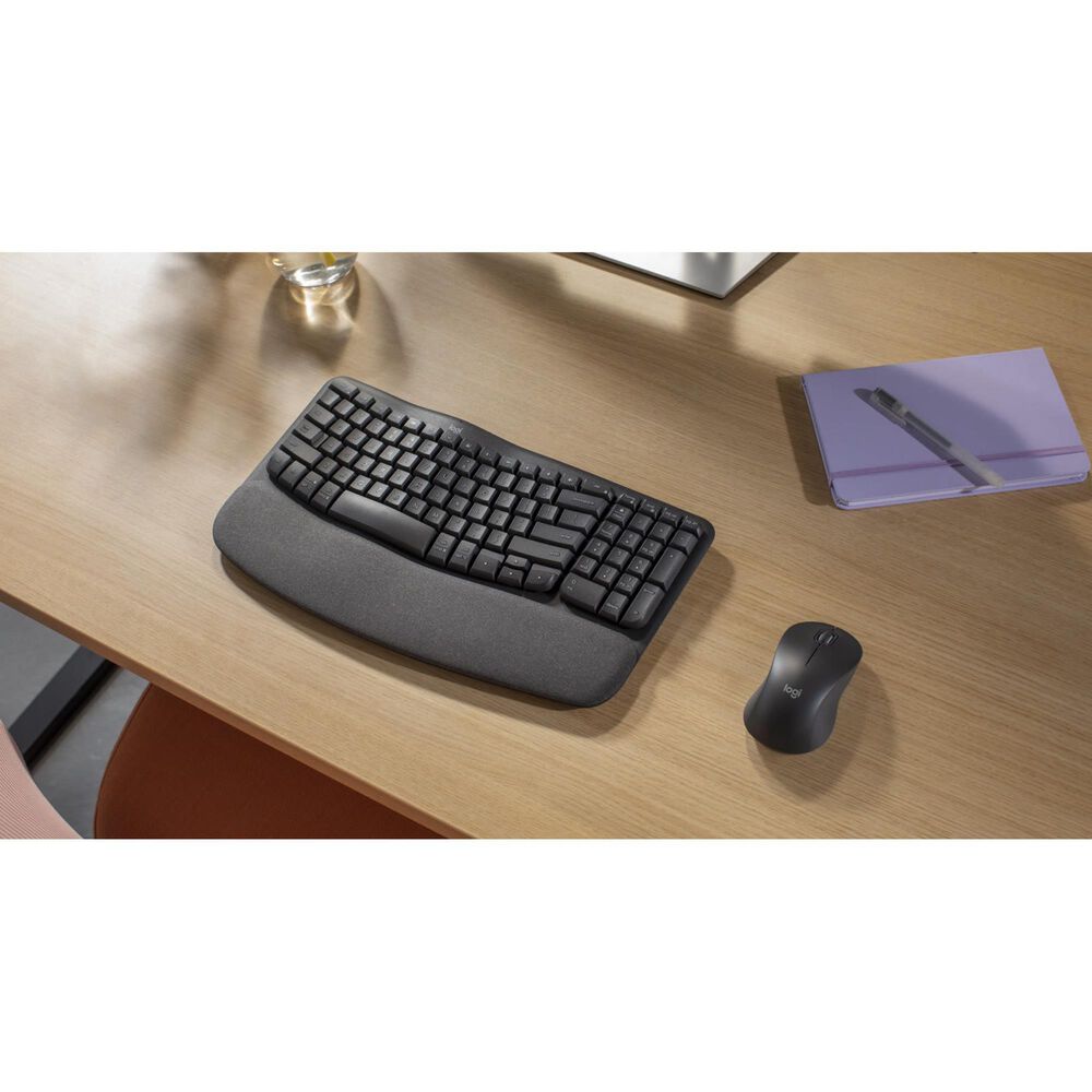 Logitech Wave Keys Mk670 Wireless Keyboard And Mouse Combo In Graphite