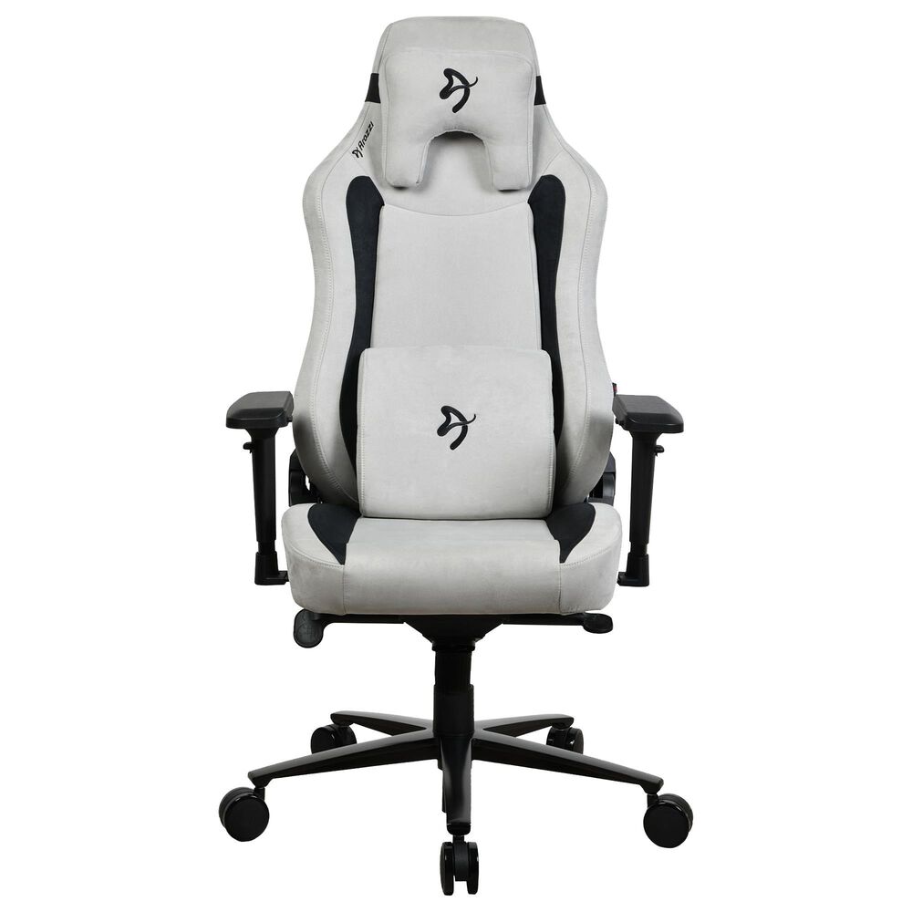 Arozzi Vernazza Supersoft Fabric Gaming Chair in Light Gray | NFM