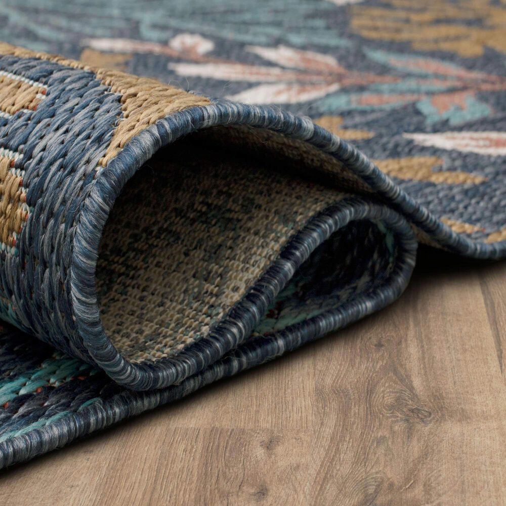 Mohawk Outdoor 92378 4' x 5'6" Teal Area Performance Rug | NFM