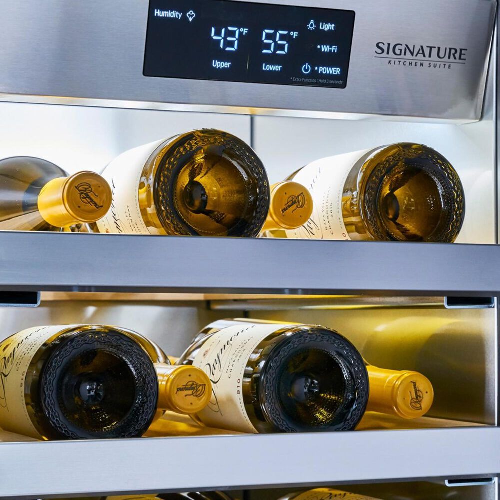 Signature Kitchen Suite 18" Integrated Column Wine Refrigerator Right ...