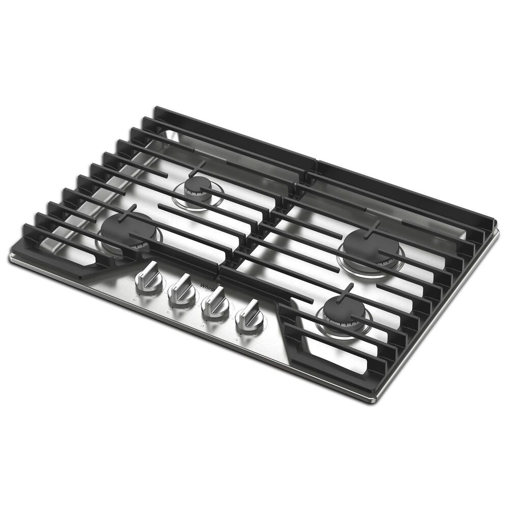 Whirlpool 30" Gas Cooktop in Stainless Steel | NFM