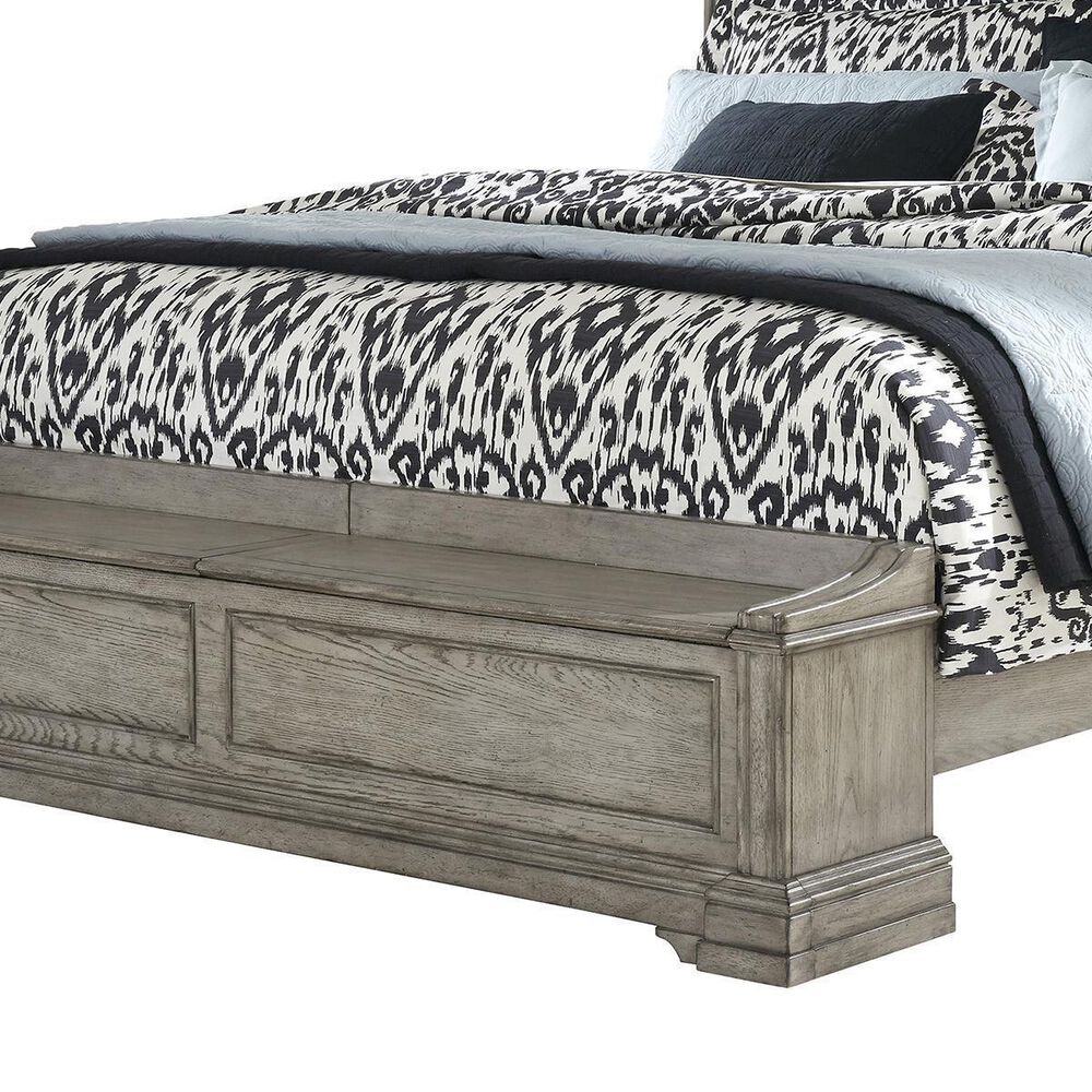 Chapel Hill Madison Ridge California King Storage Bed in Bluff Gray ...
