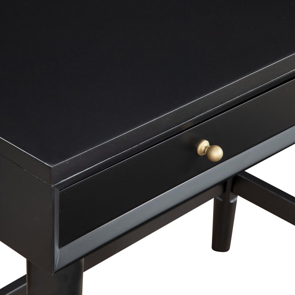 Alpine Furniture Flynn Mini Writing Desk in Black | Nebraska Furniture Mart