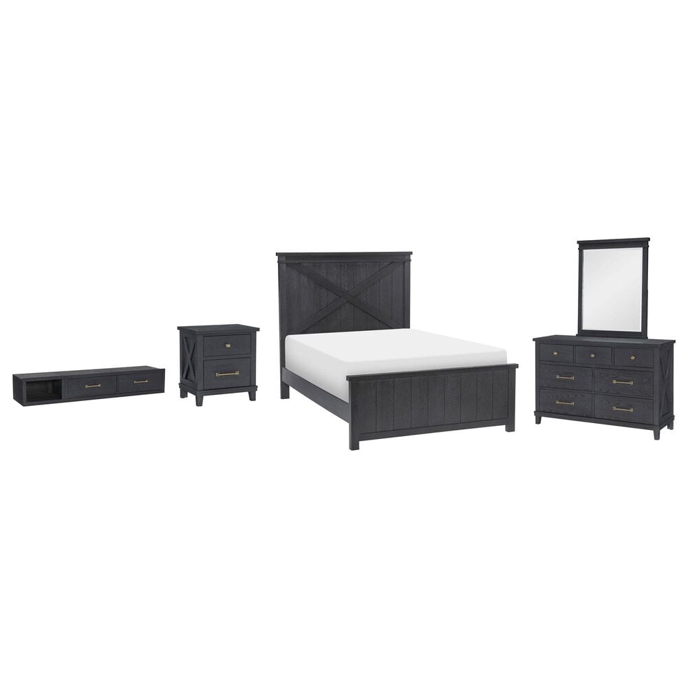 Legacy Classic Flatiron 4 Piece Full Storage Bedroom Set in Midnight