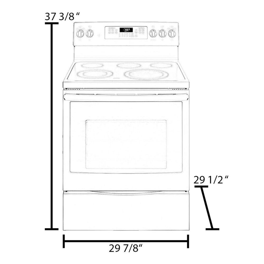 Cafe 30" Slide-In Double Oven Electric Range in Matte White | NFM