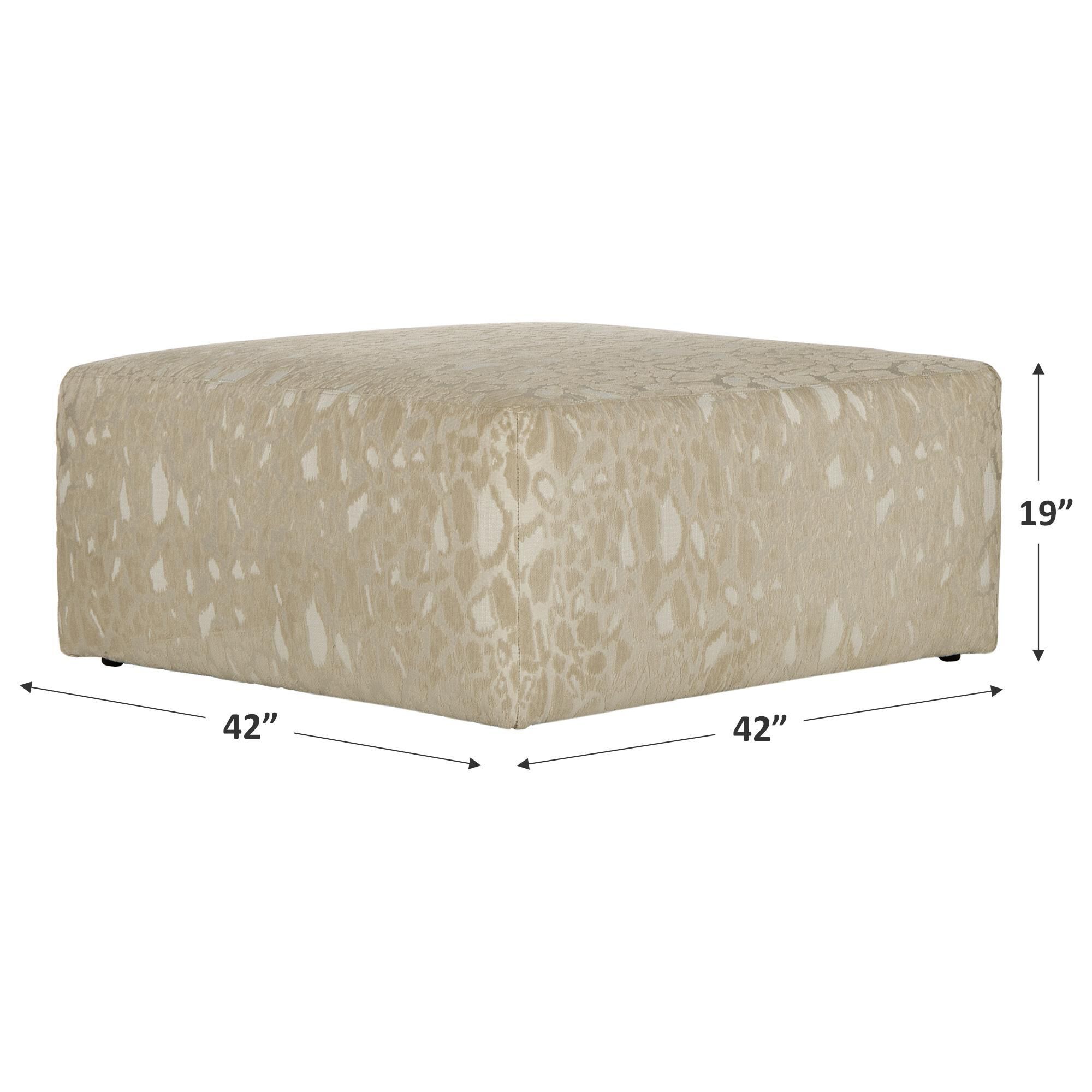 Catnapper Lamar Cocktail Ottoman in Cream