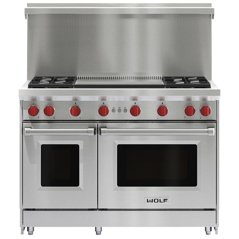 Wolf 48" Gas Range Liquid Propane | Nebraska Furniture Mart