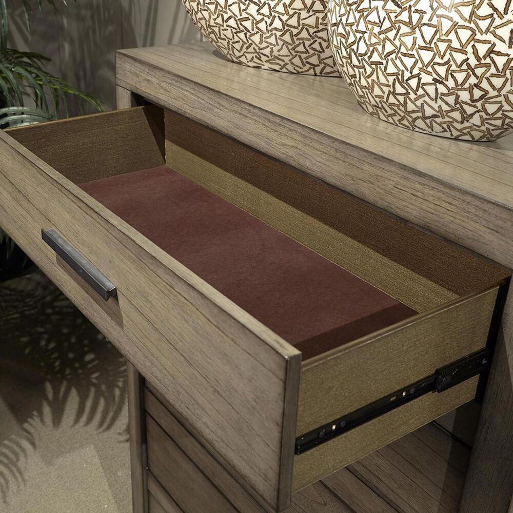 Riva Ridge Modern Loft 5-Drawer Chest in Greystone | NFM