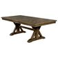 Furniture of America Chaney Dining Table in Light Oak | NFM