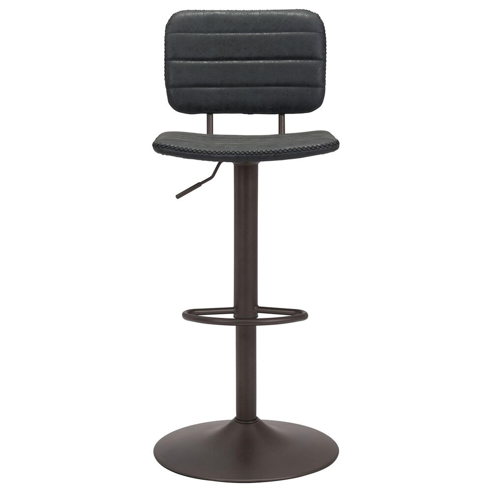 Zuo Modern Holden Bar Stool in Vintage Black | Shop NFM