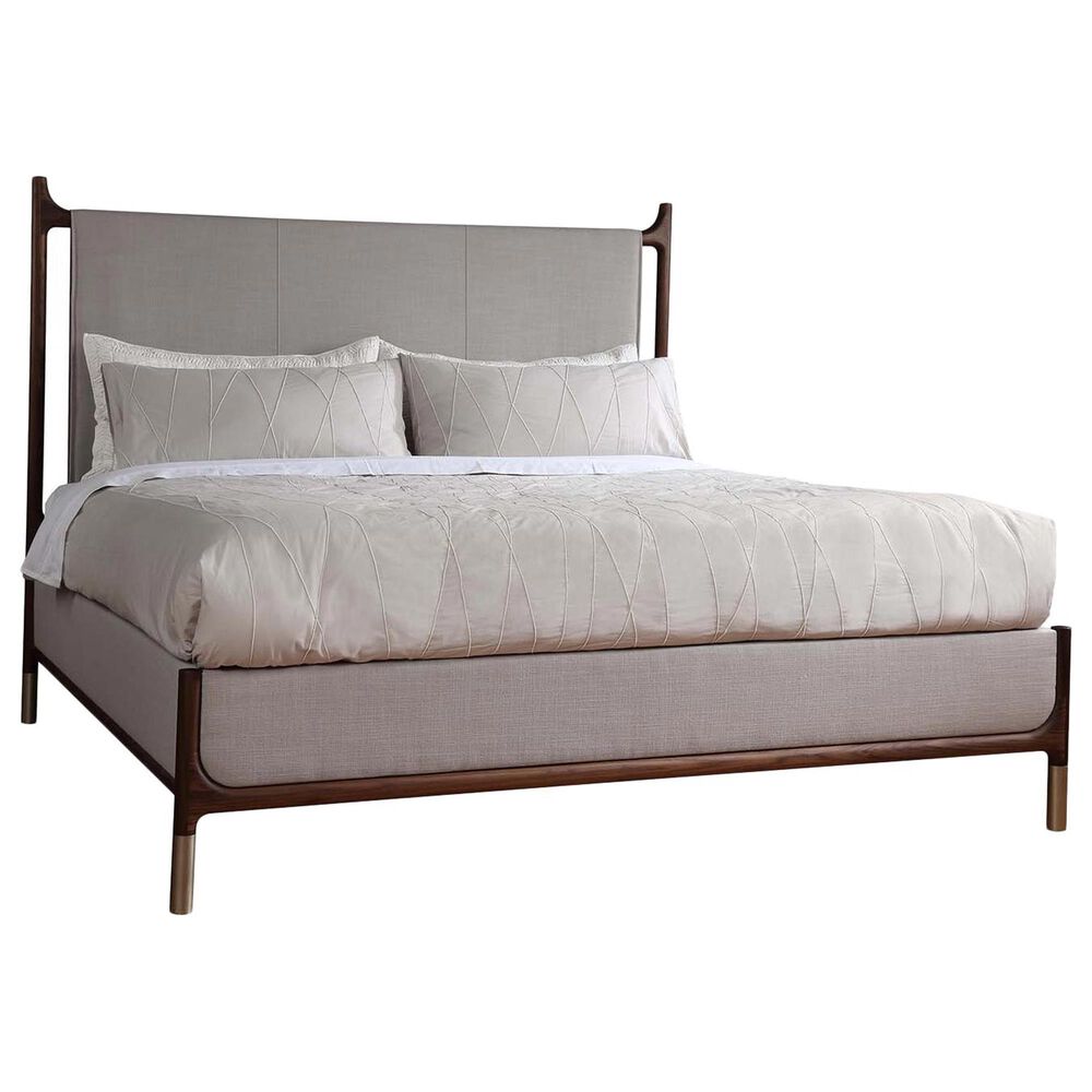 Stickley Furniture Walnut Grove Upholstered King Bed in Salvador Dove | NFM