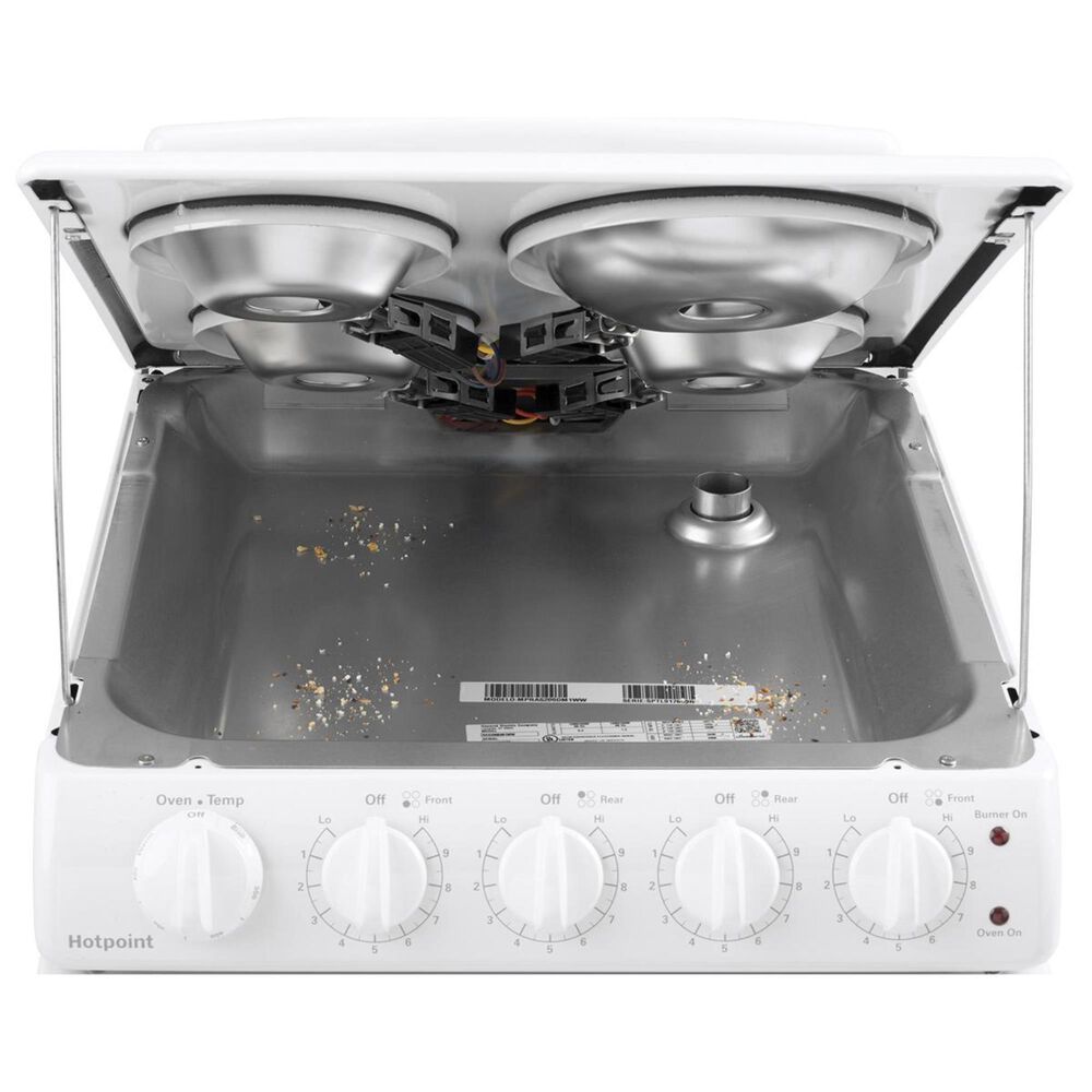 Hotpoint 20" Front-Control Electric Range in White | Nebraska Furniture ...
