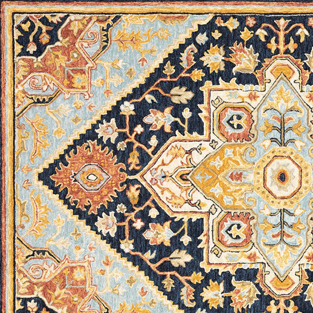 Oriental Weavers Alfresco 28408 5' x 8' Navy and Rust Area Rug | Shop NFM