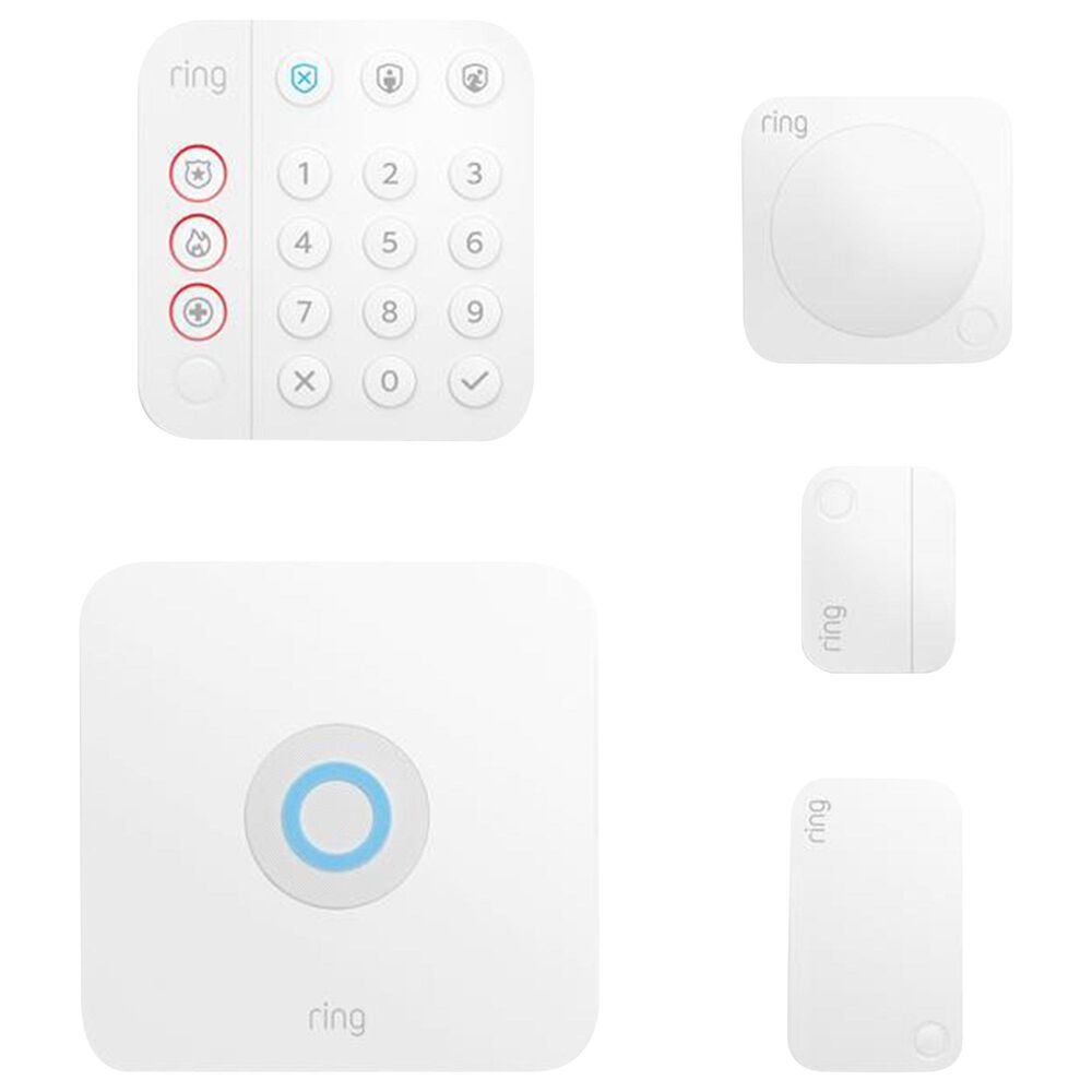 Ring 5-Piece Alarm Kit V2 Standard in White | Nebraska Furniture Mart